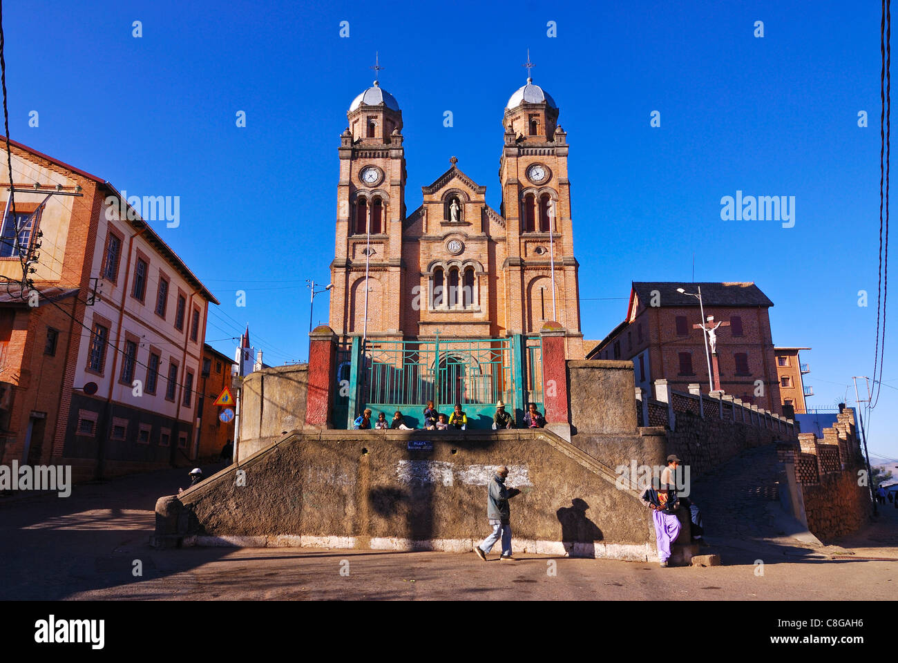 Colonial church in Fianarantsoa, Madagascar Stock Photo - Alamy