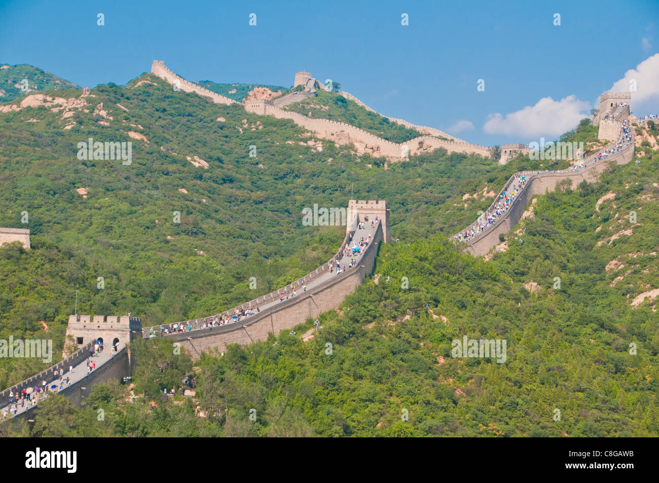 The Great Wall of China, UNESCO World Heritage Site, Badaling, near ...