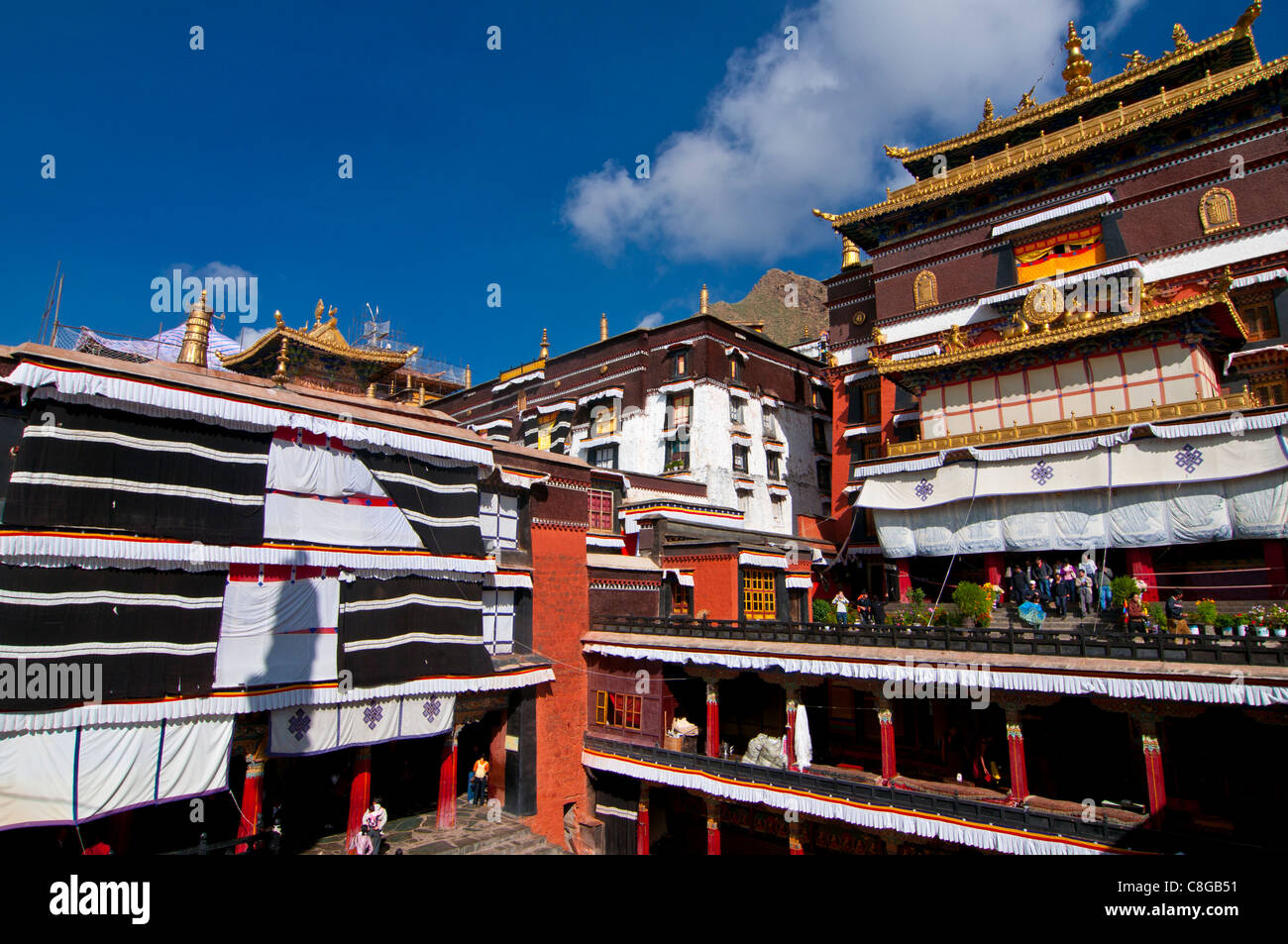 Tashilumpo monastery, Shigatse, Tibet Autonomous Region, China Stock ...