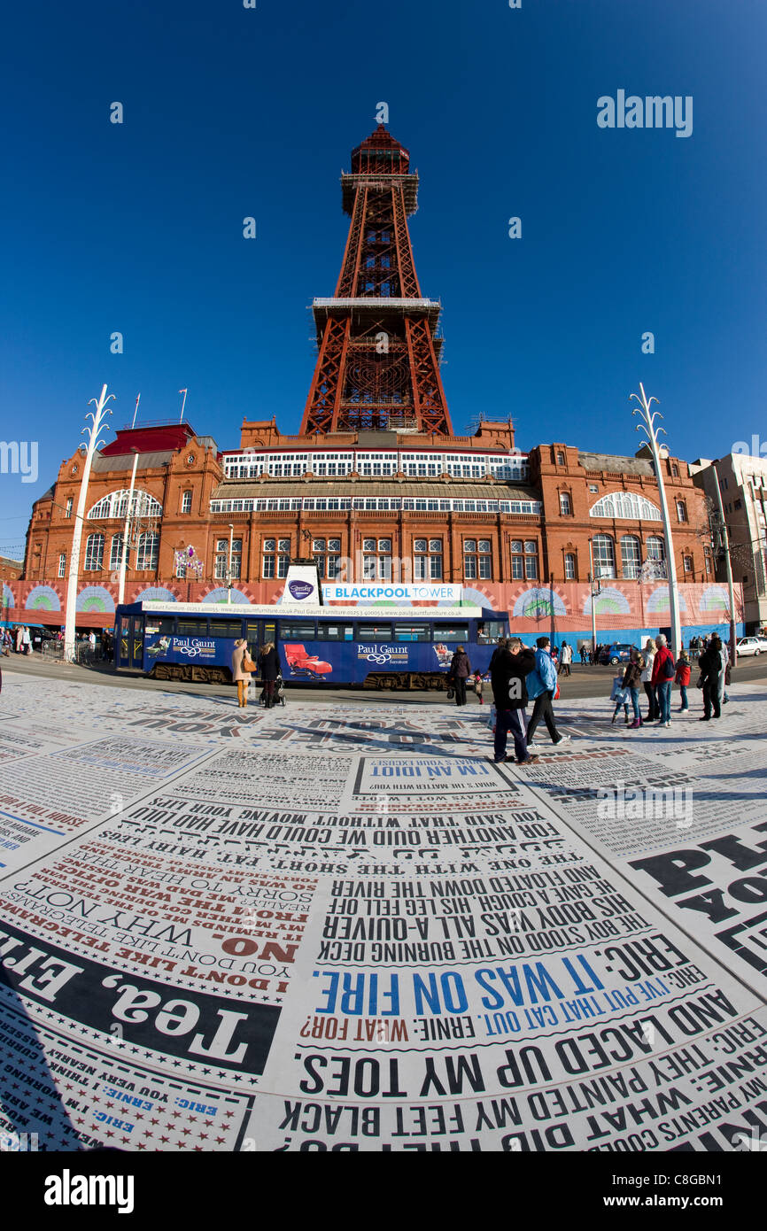 Blackpool comedy carpet hi-res stock photography and images - Alamy