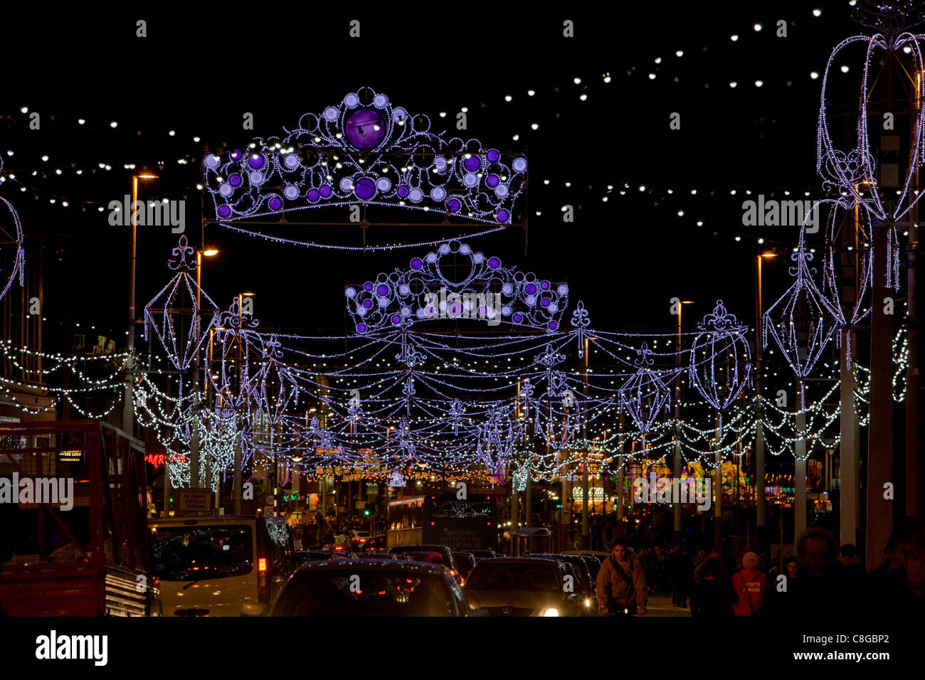 BLACKPOOL, UK, 22 Oct 2011: The Blackpool illuminations in full-swing ...