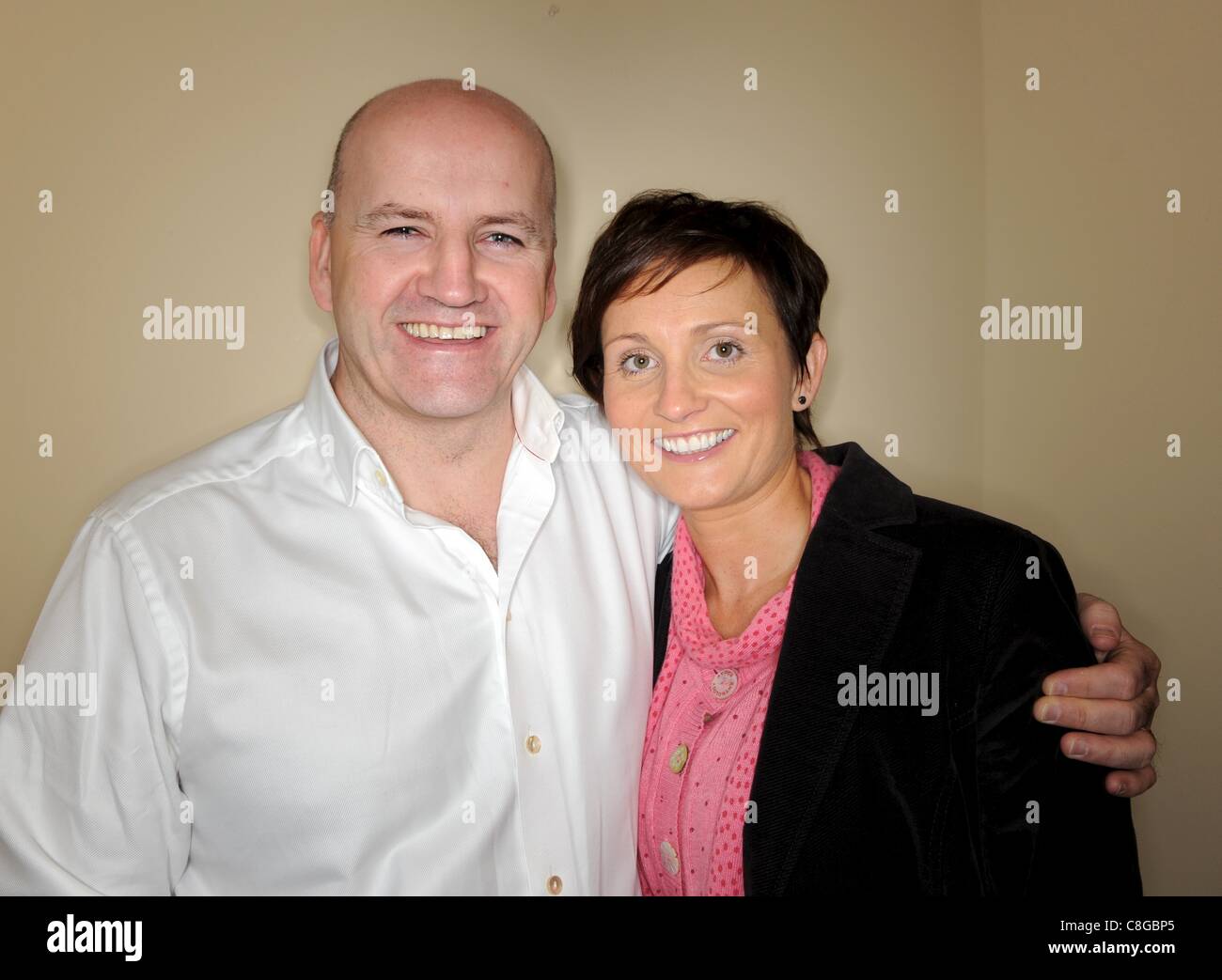 Ireland presidential candidate Sean Gallagher and his wife Trish ...