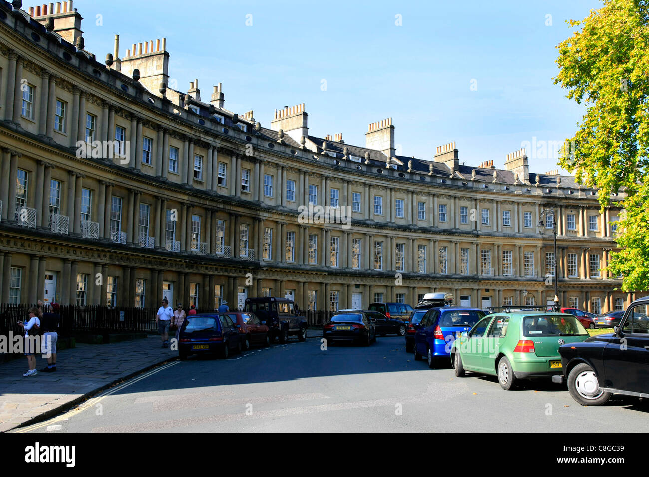 Georgian houses in the Circus Bath Stock Photo - Alamy