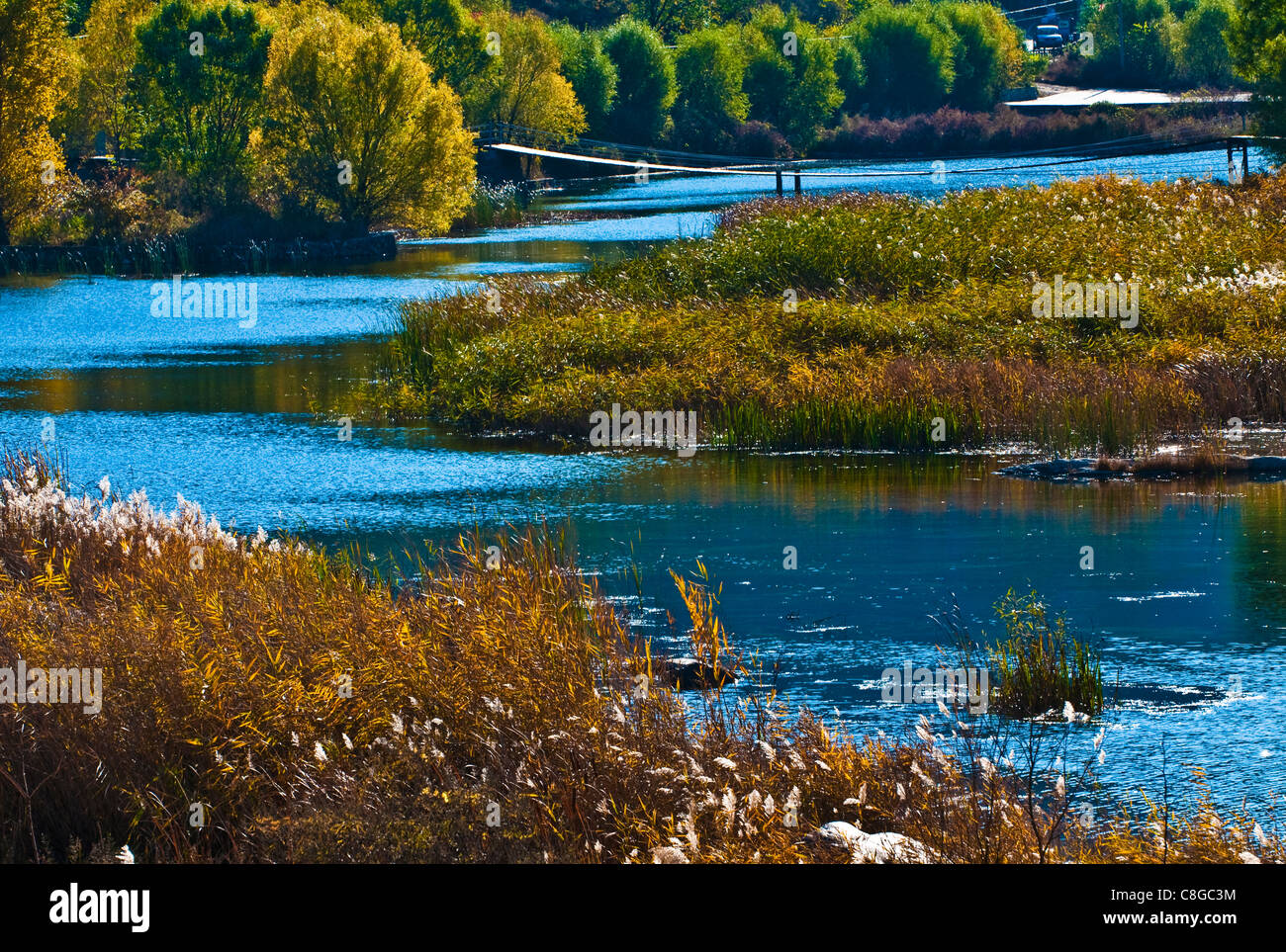 Beautiful Blue River Stock Photo - Alamy