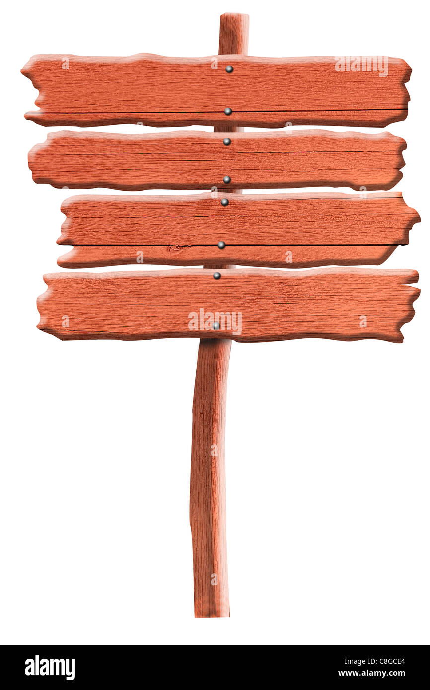 old wooden signpost Stock Photo - Alamy