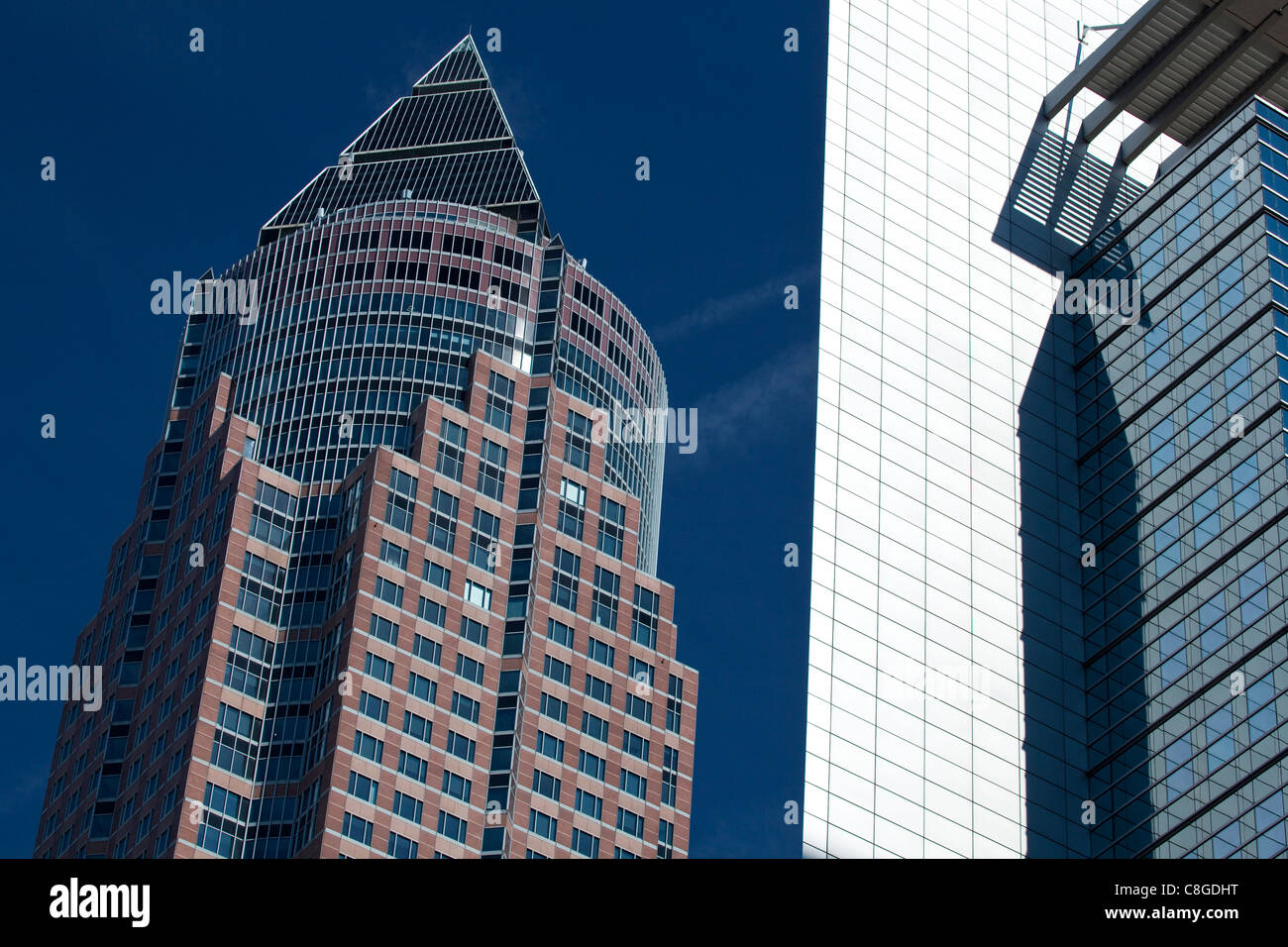 The Messeturm, the skyscraper symbol of the Fair Trade Area in ...
