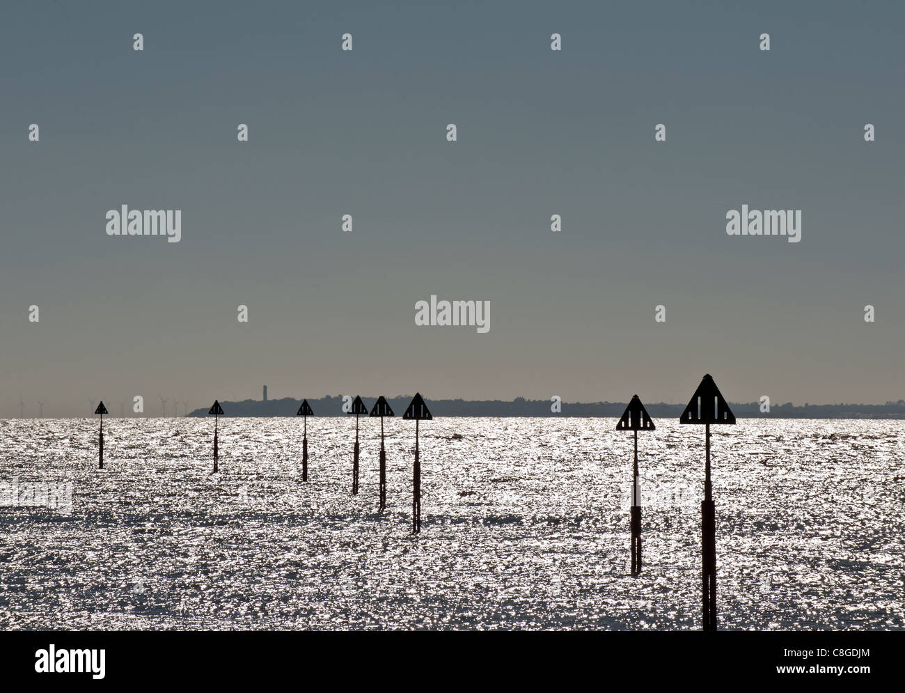 Warning poles hi-res stock photography and images - Alamy