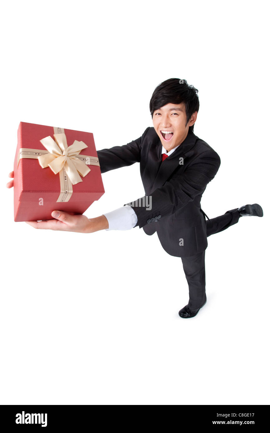 Excited business people giving high Cut Out Stock Images & Pictures - Alamy