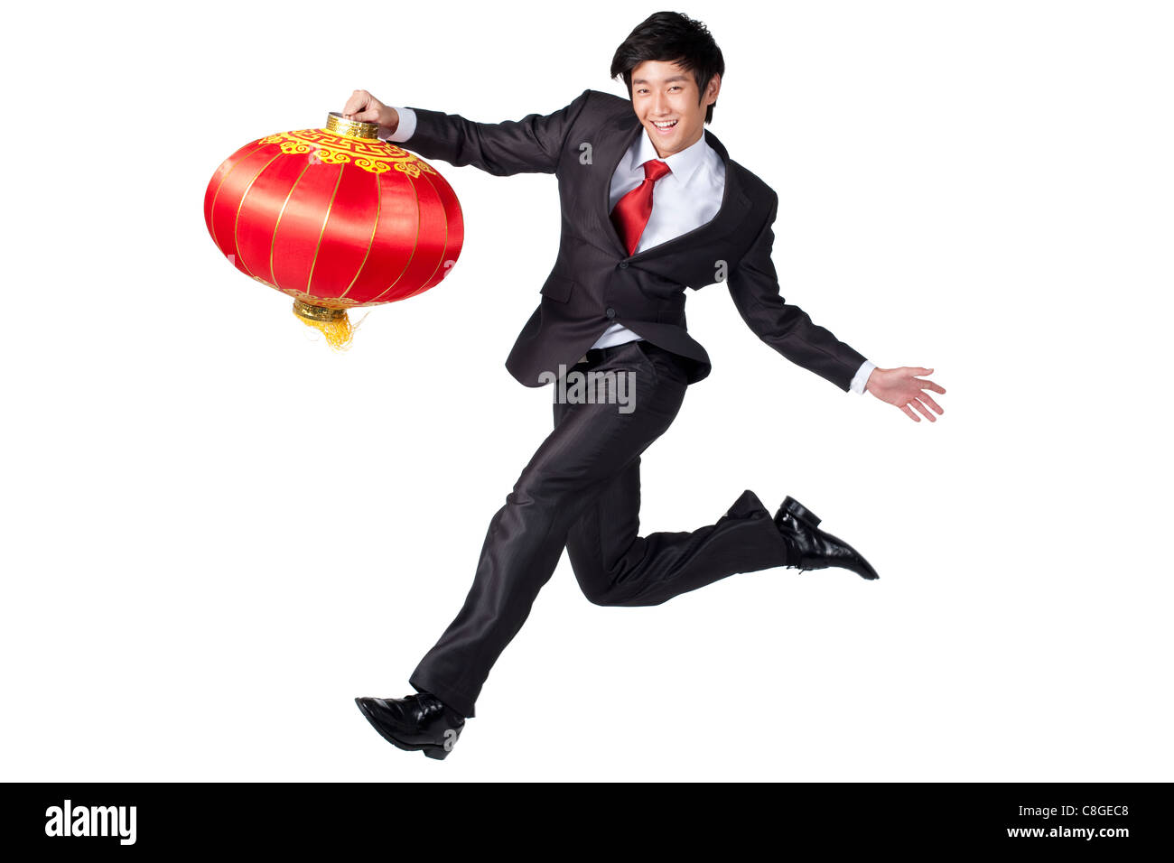 Red chinese lantern in Cut Out Stock Images & Pictures - Alamy