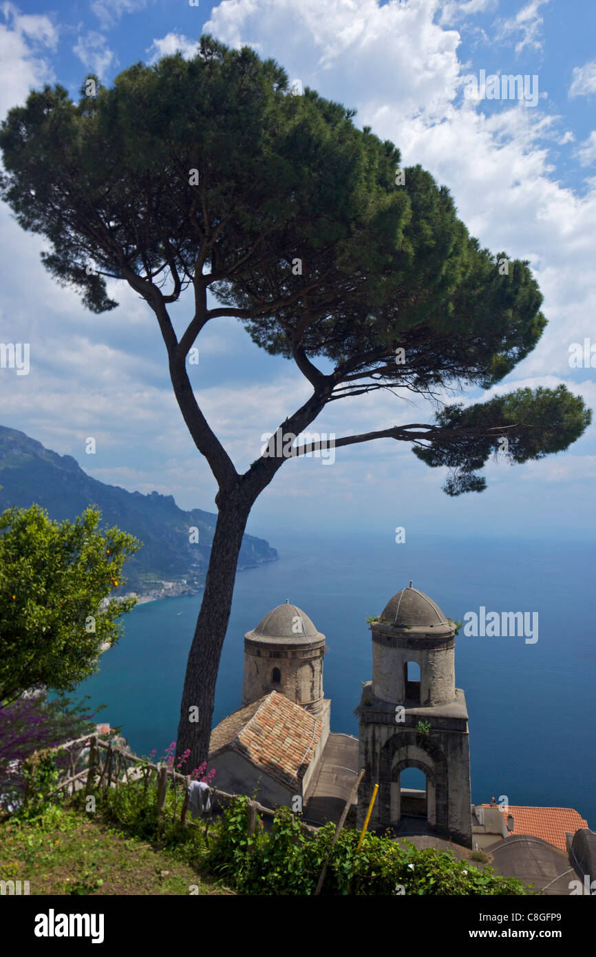 View from Villa Rufolo Gardens, Ravello, Amalfi, UNESCO World Heritage ...