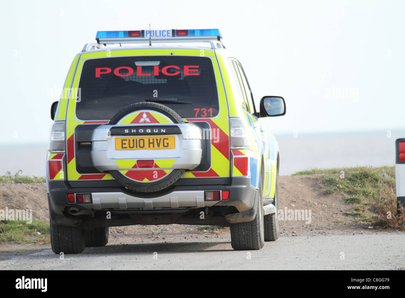 Rear view of police van hi-res stock photography and images - Alamy