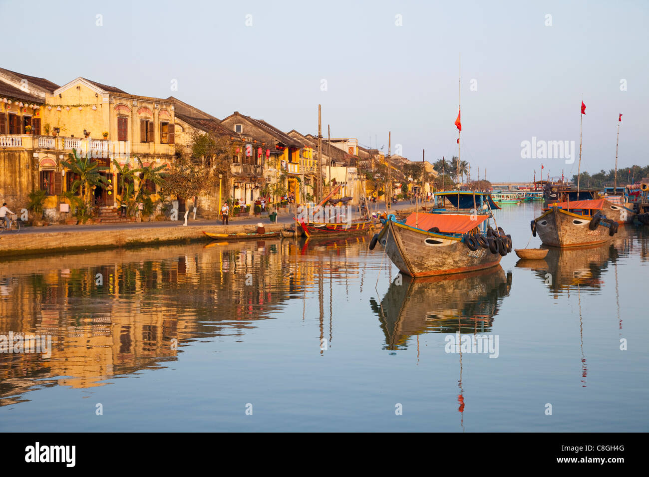 Asia, Vietnam, Hoi An, Hoian, Faifo, Hoi An, Old Town, Waterfront ...