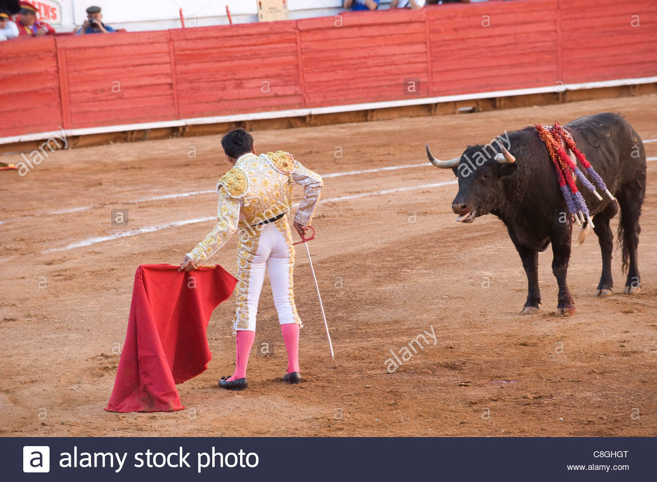 Bullfight In Mexico City Bull Stock Photos & Bullfight In Mexico City ...