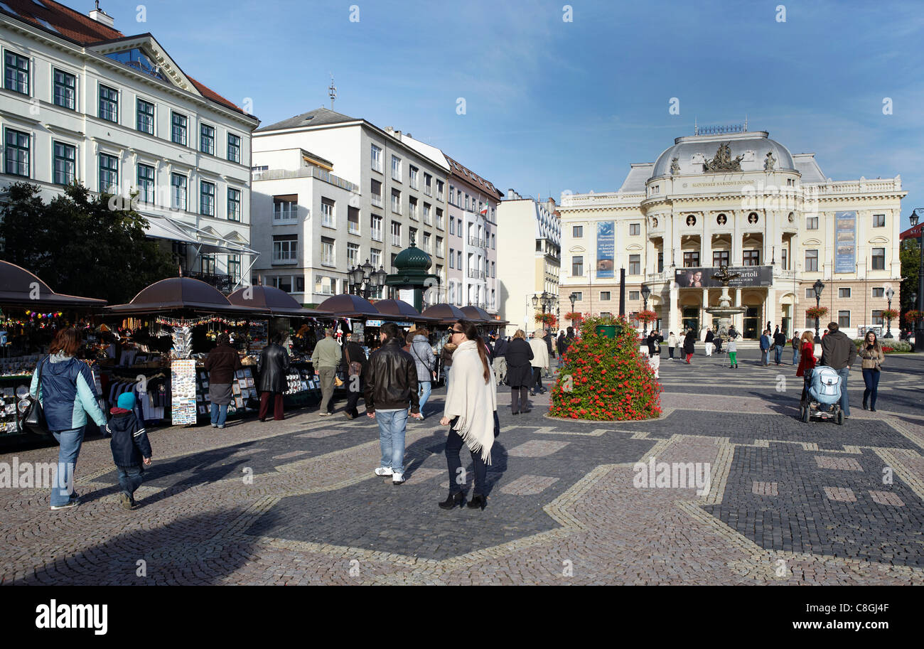 Bratislava opera house Hviezdoslav Square Slovakia Stock Photo - Alamy