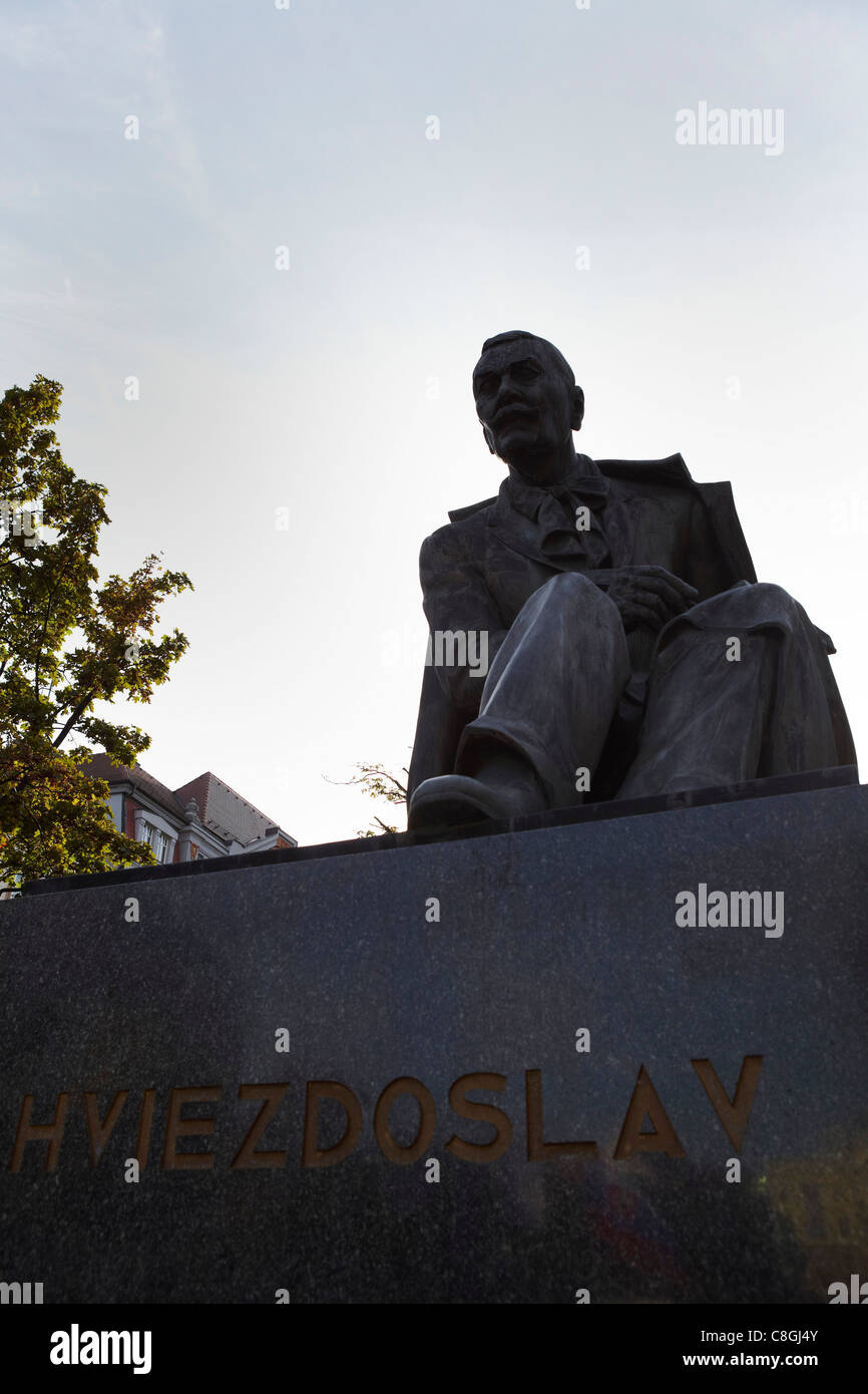 Hviezdoslav statue main Square Bratislava Slovakia Stock Photo - Alamy