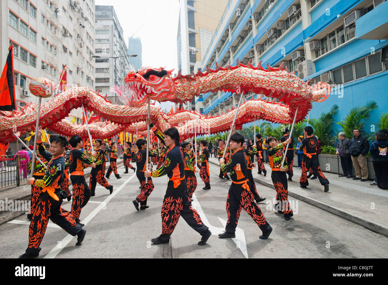 Asia, China, Hong Kong, Tai Kok Tsui, Festival, Festivals, Parade ...