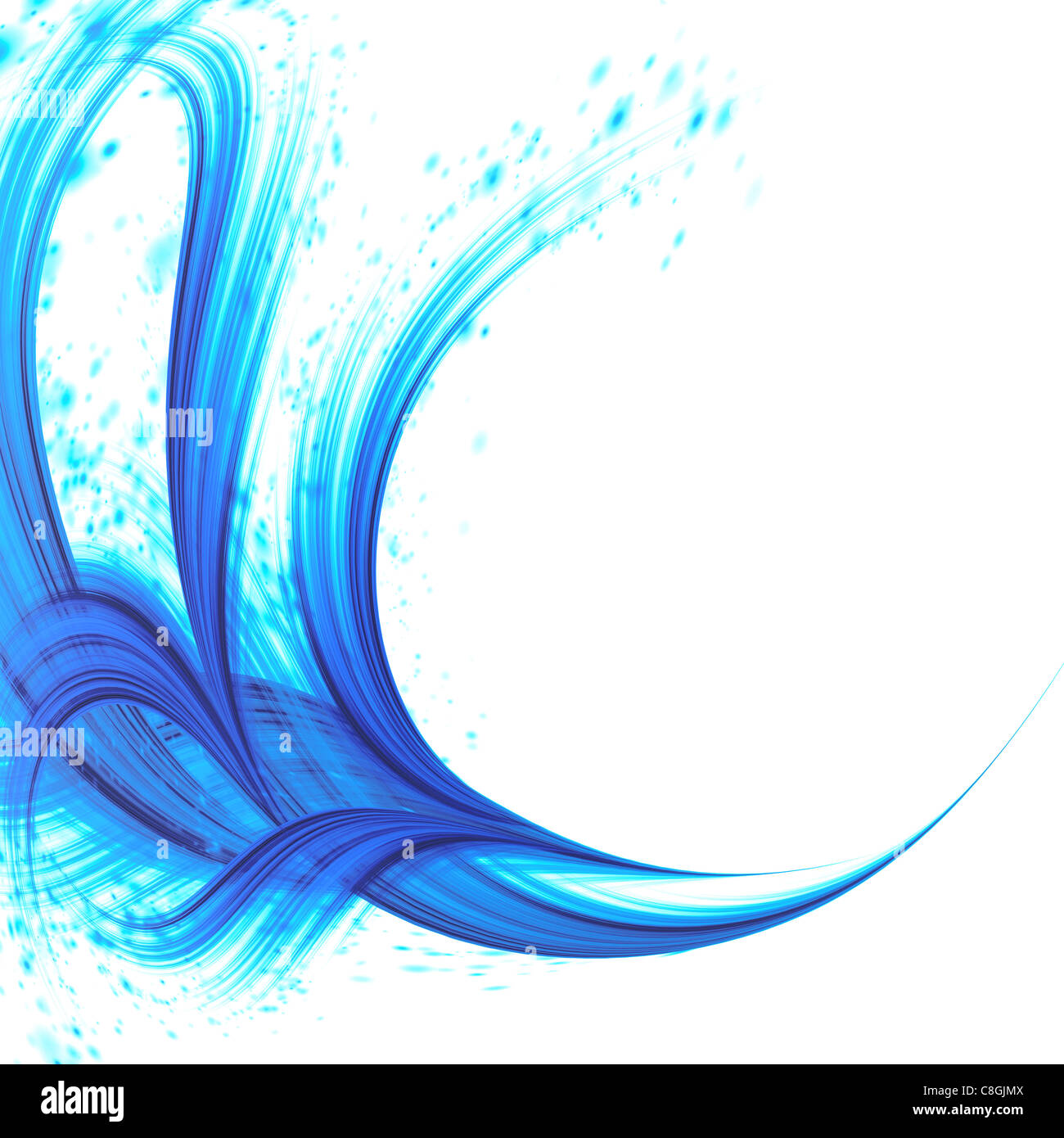 abstract blue waves Stock Photo - Alamy