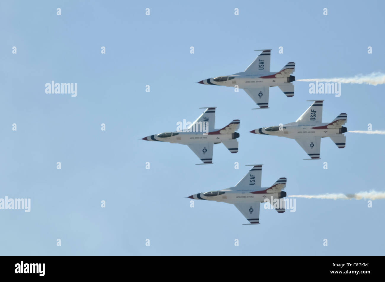 The U.S. Air Force air demonstration team, the Thunderbirds, perform ...