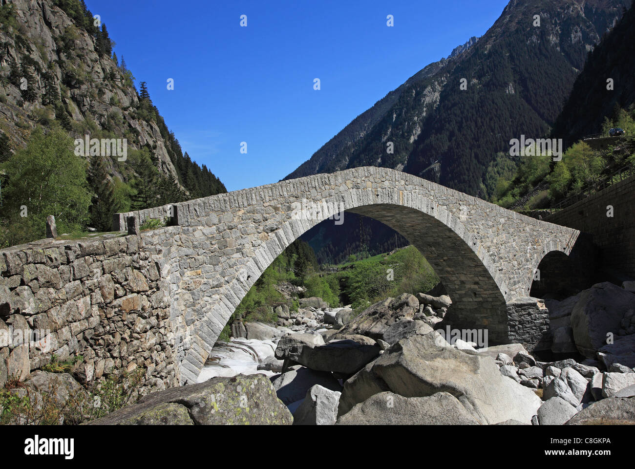 Travel, Geography, Nature, Europe, Switzerland, Uri, Göschenen, Traffic ...