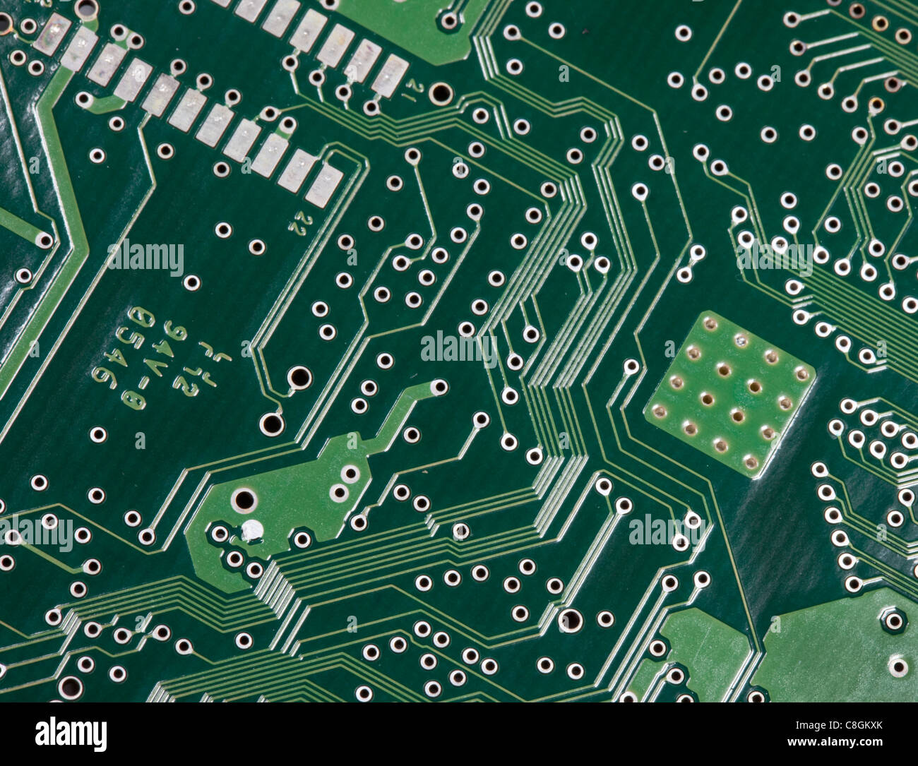 Reverse side of Printed Circuit Board Stock Photo - Alamy