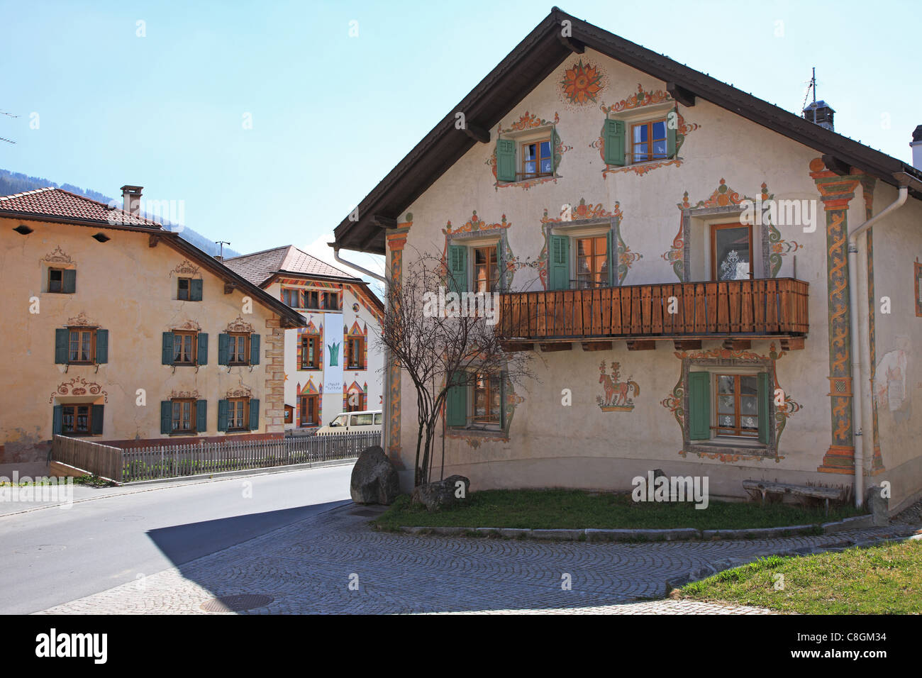 Travel, Geography, Architecture, Europe, Switzerland, Graubunden ...