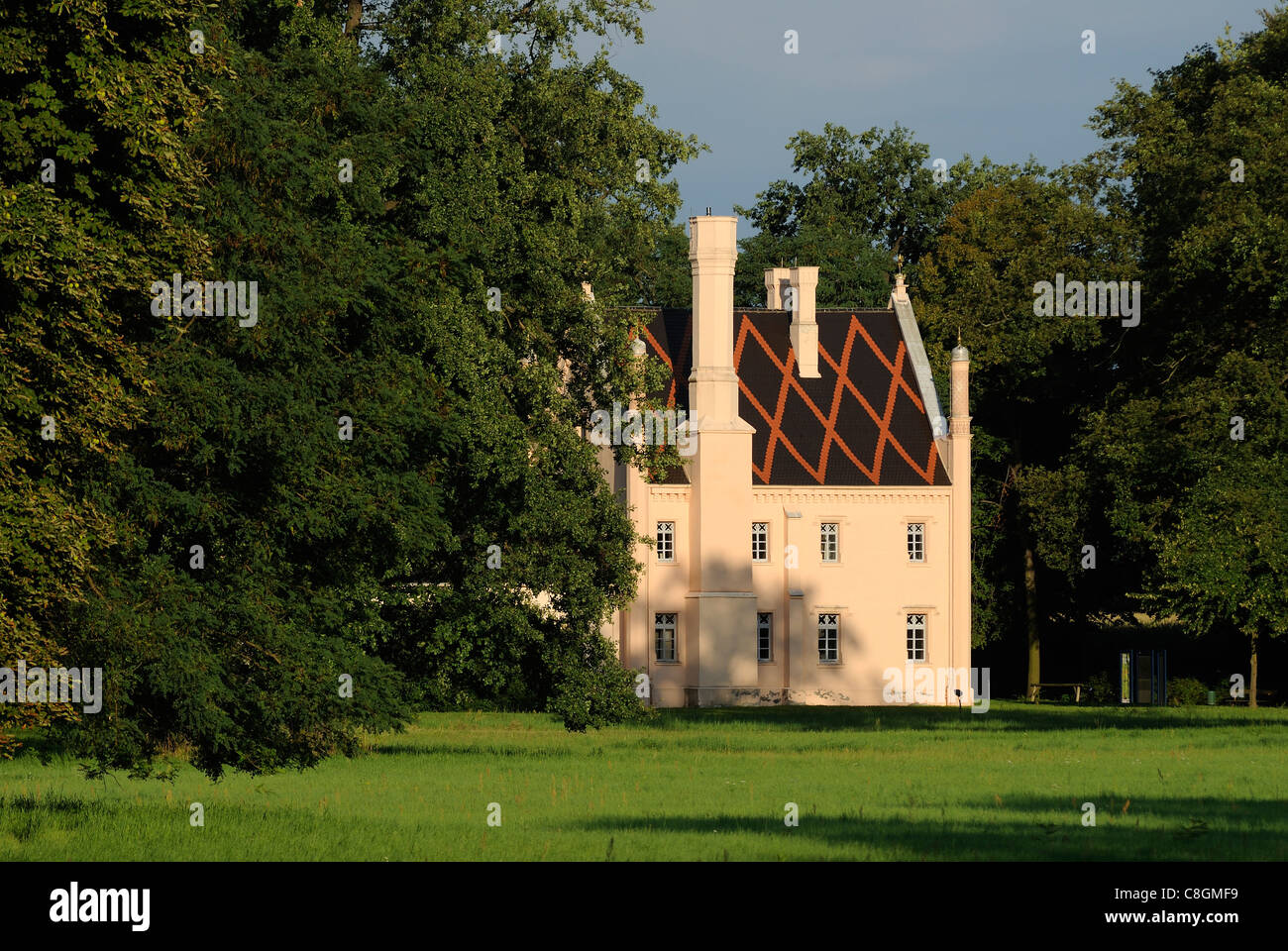 View onto historic forge of Schloss Branitz Castle, Fuerst Pueckler ...