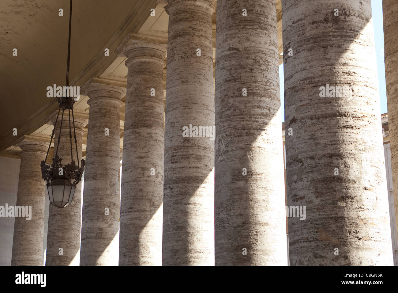 Colonnade in St Peter's Square in Vatican Rome Italy Stock Photo - Alamy