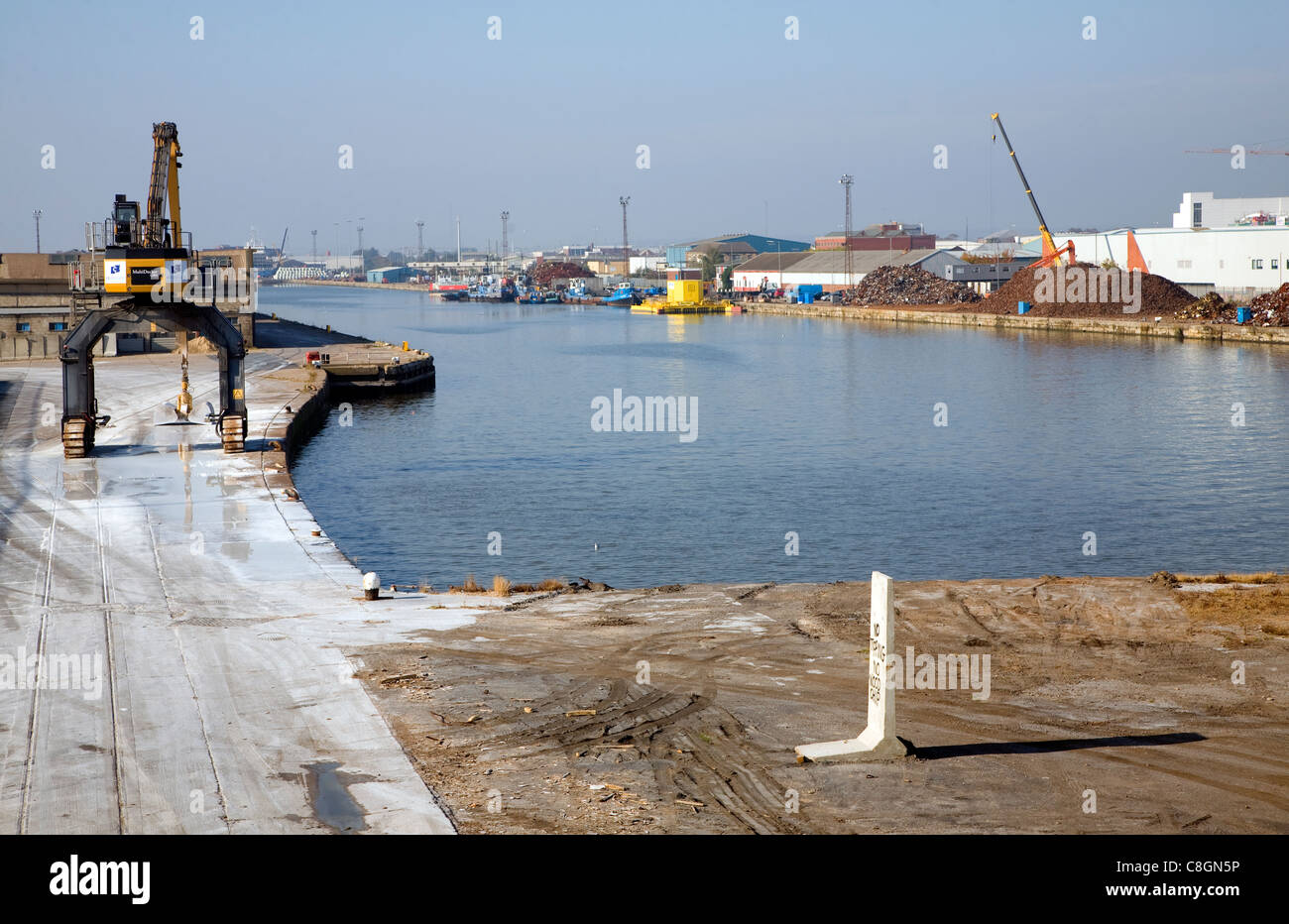 Albert Dock, Hull, Yorkshire, England once the of the home fishing ...