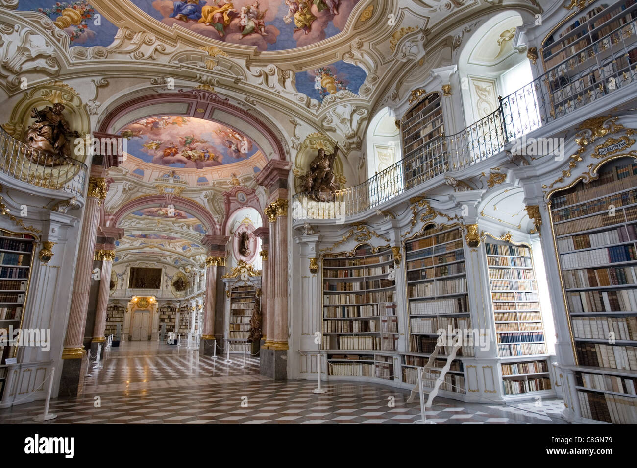 Admont abbey library ceiling hi-res stock photography and images - Alamy
