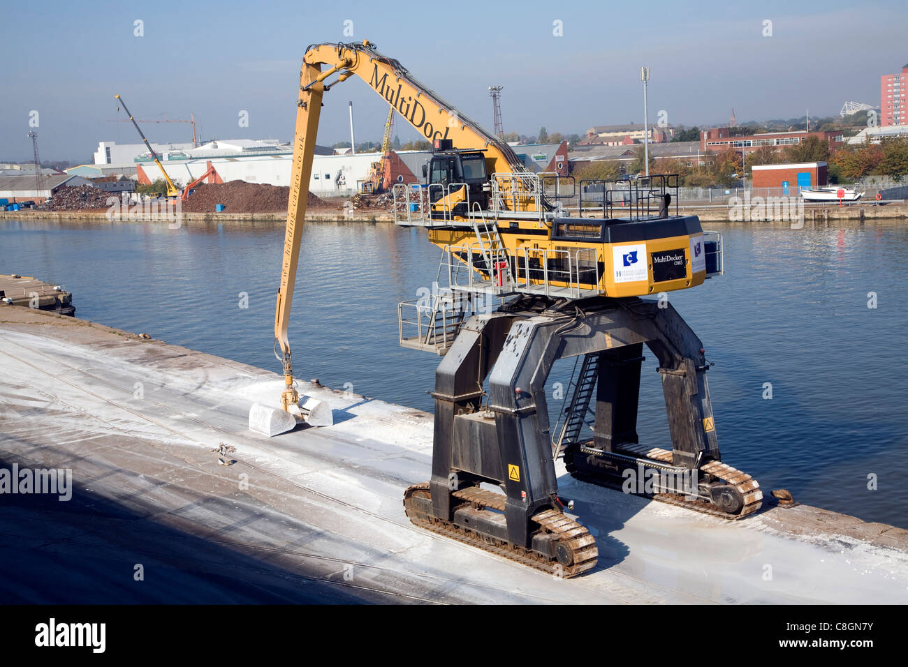 MultiDock crane, Albert Dock, Hull, Yorkshire, England once the of the ...