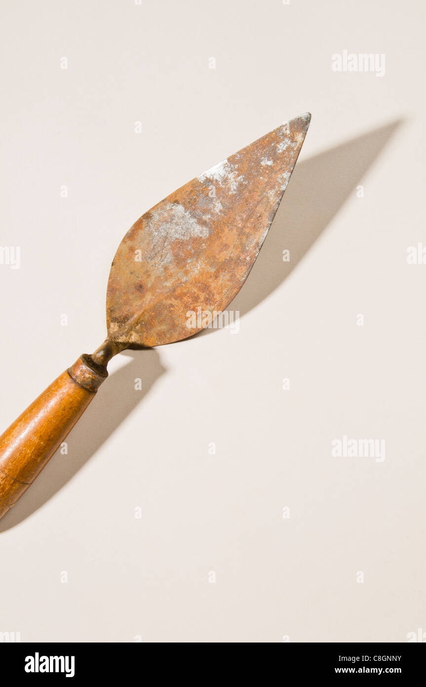 Rusty old Trowel Stock Photo - Alamy