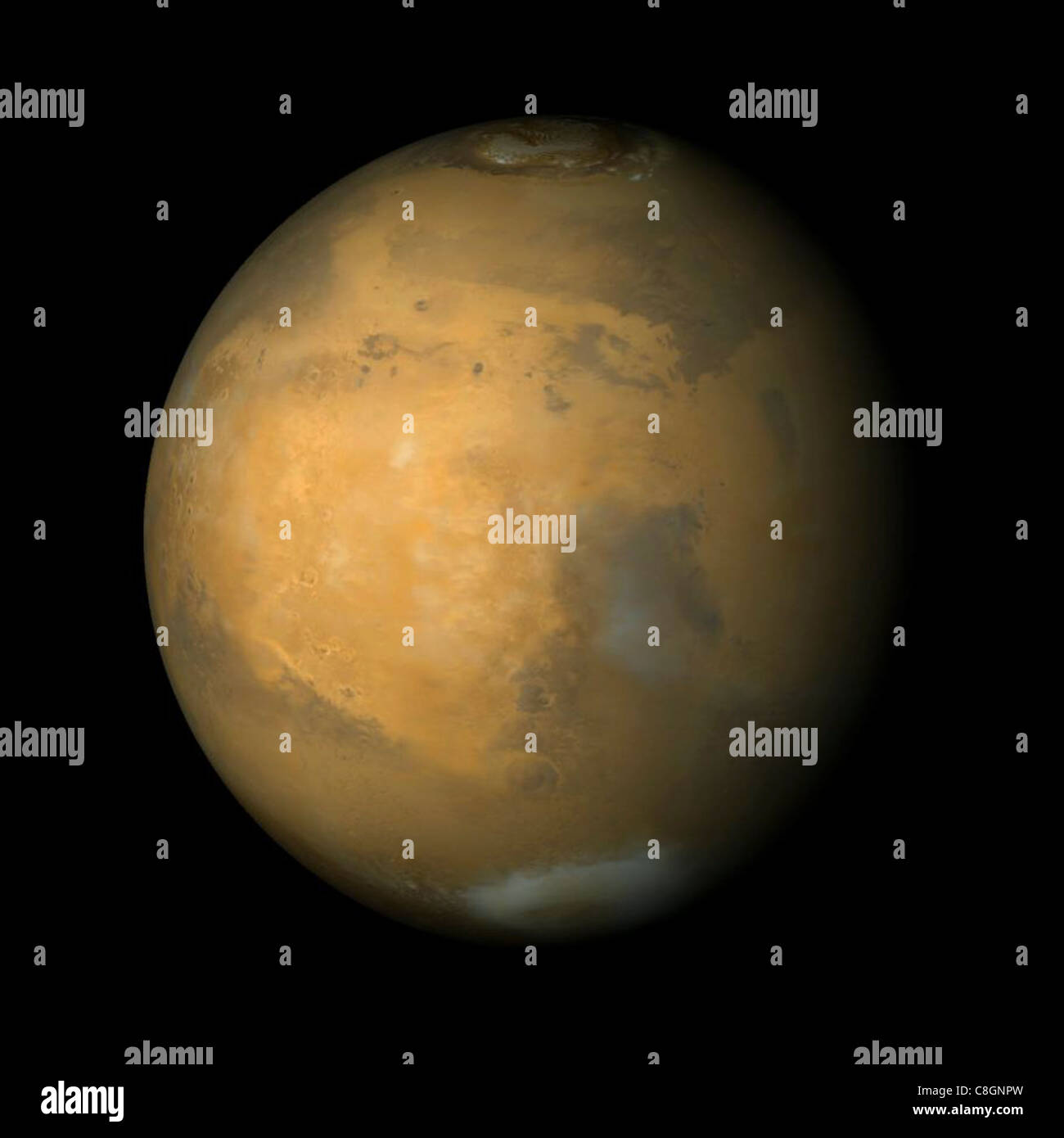 Syrtis Major and Arabia Terra, Mars Stock Photo - Alamy