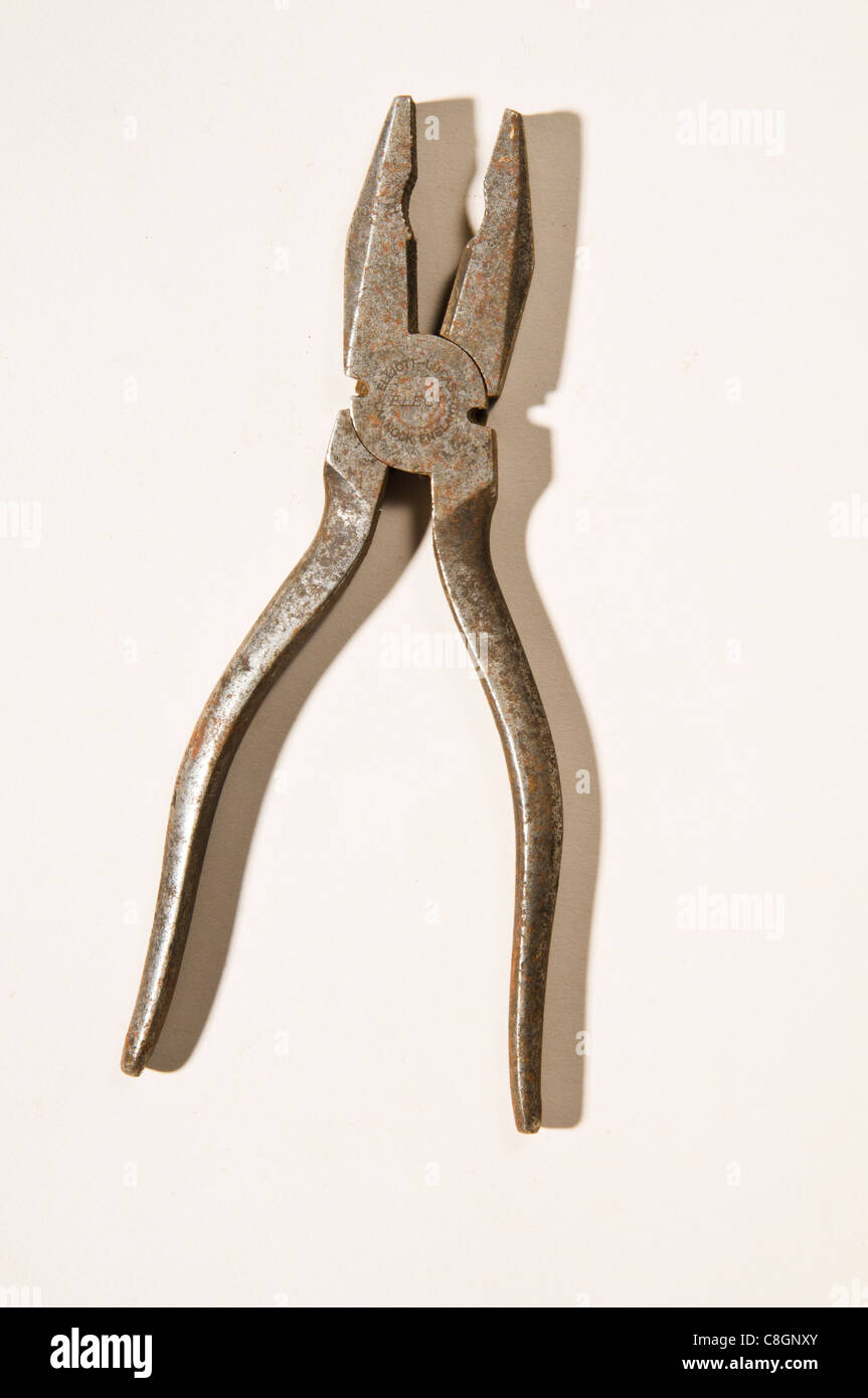 Old rusty Pliers Stock Photo - Alamy