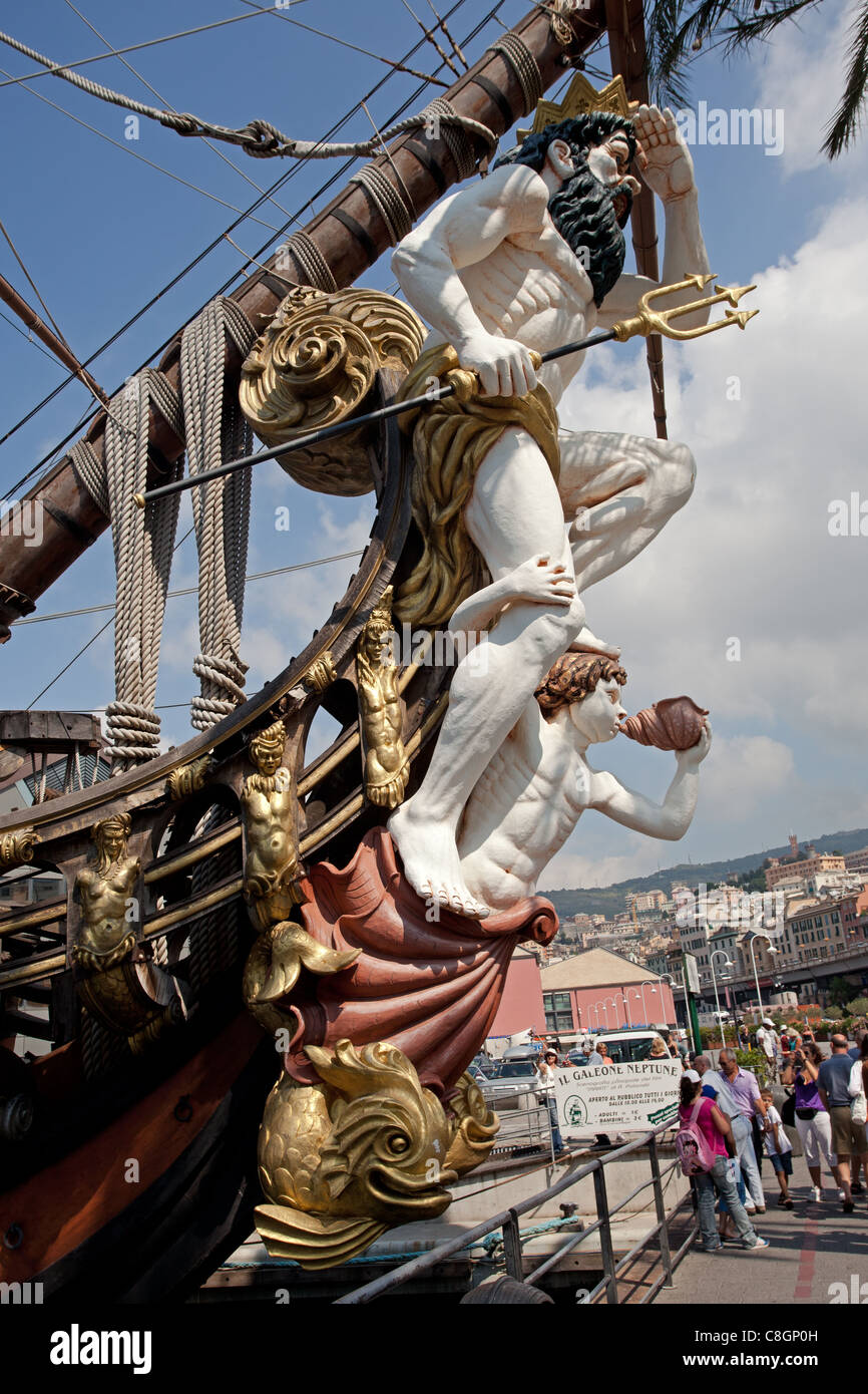 Port of Genoa: Pirate Ship Stock Photo - Alamy