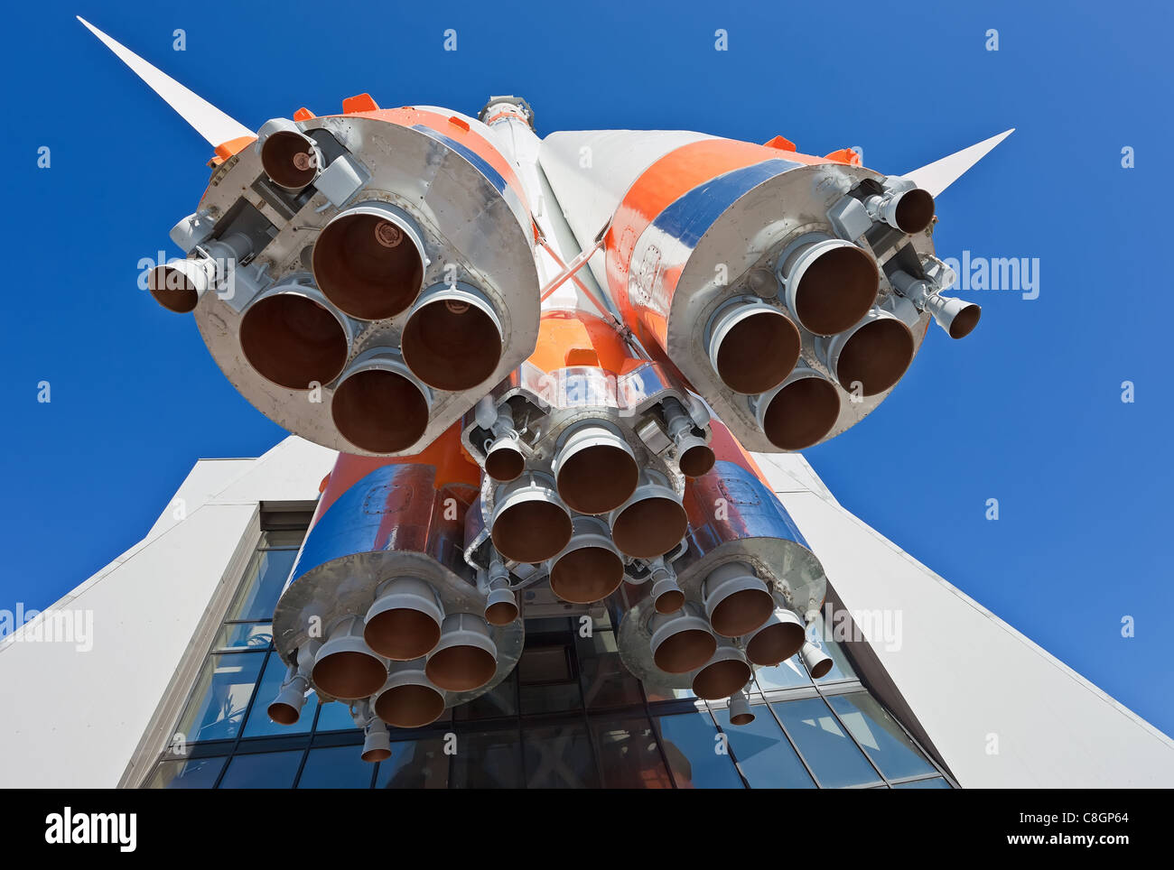 Details of space rocket engine Stock Photo - Alamy