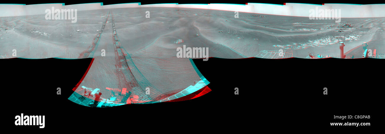 Opportunity rover acquired a 360-degree stereo panorama on Sol 1950 in ...