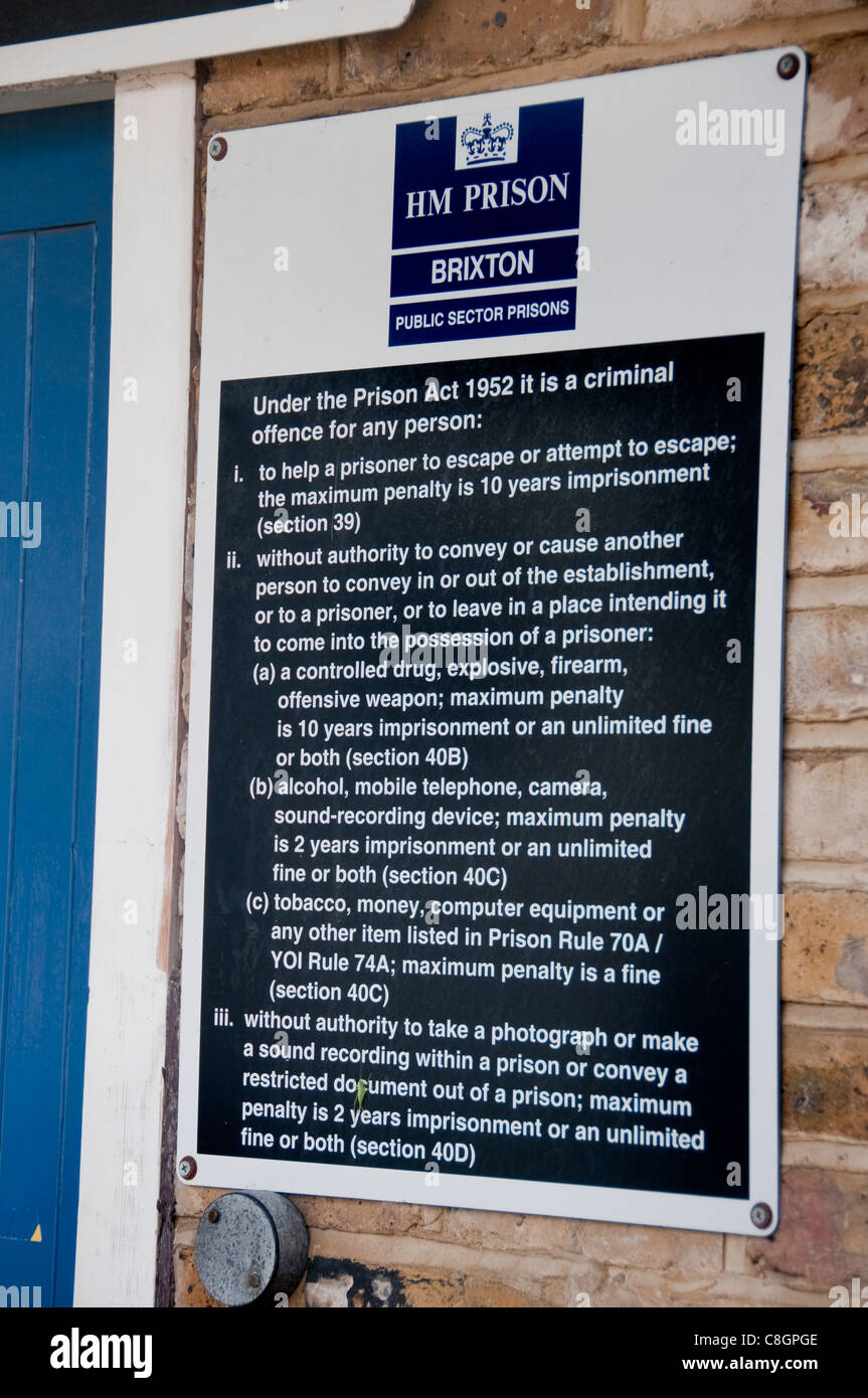 Brixton prison hi-res stock photography and images - Alamy