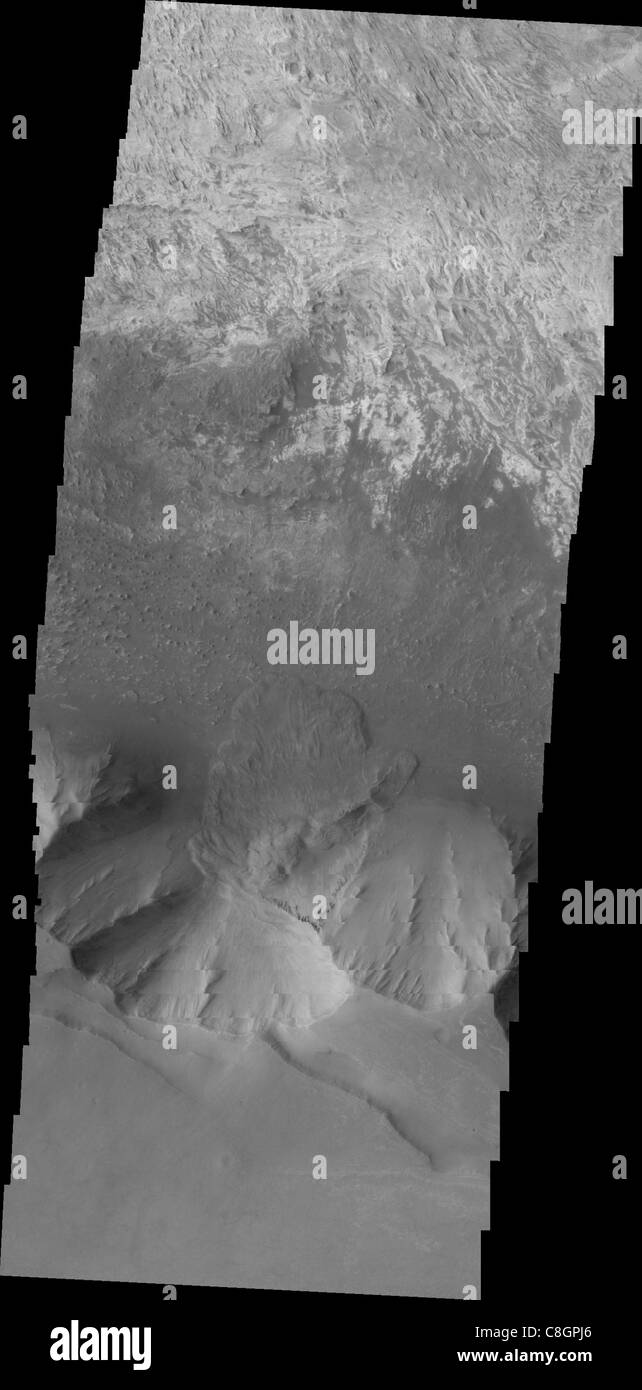 NASA's VIS imagery shows a landslide deposit along the southern rim of ...