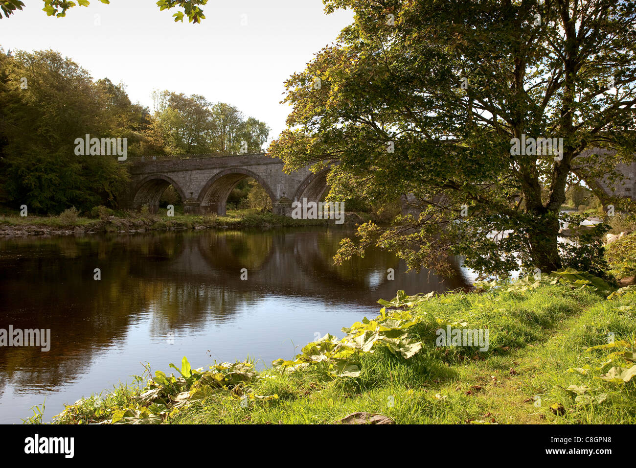 Northwater Bridges over the river North Esk Angus Scotland UK Stock ...