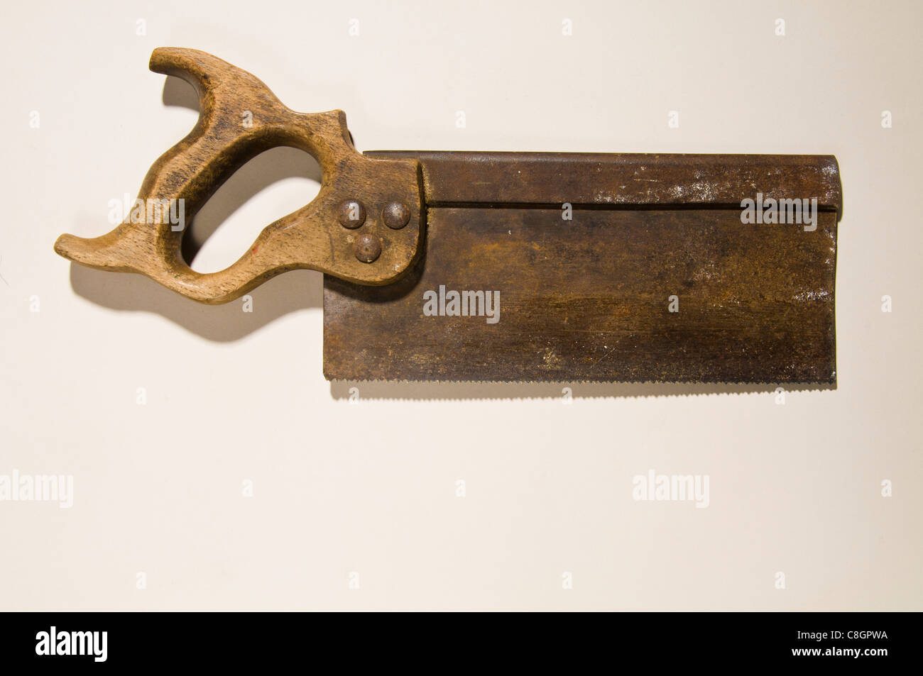 Rusty old tenon saw hi-res stock photography and images - Alamy