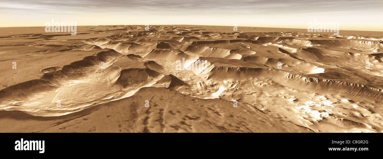 Valles marineris on the planet mars hi-res stock photography and images ...