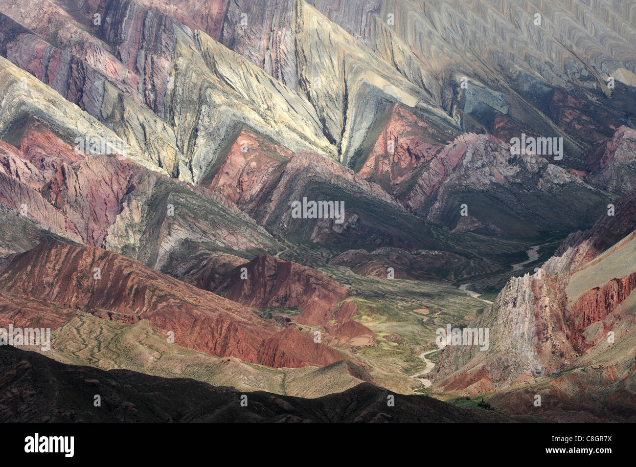 Argentina, South America, Andes, rocks, cliffs, bright, colours ...