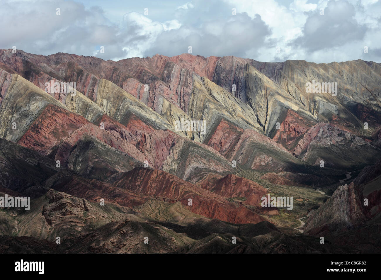 Argentina, South America, Andes, rocks, cliffs, bright, colours ...