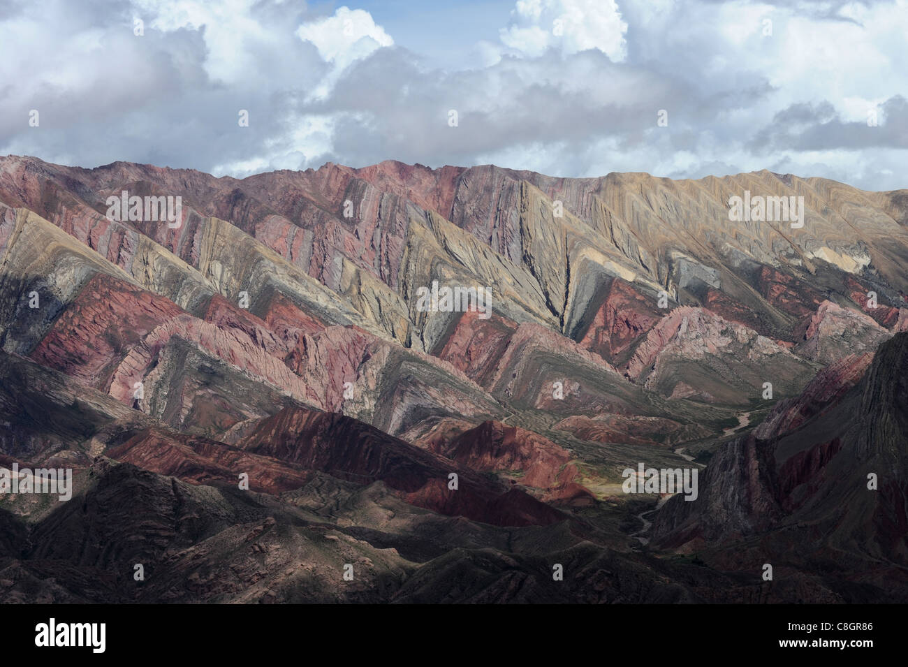 Argentina, South America, Andes, rocks, cliffs, bright, colours ...