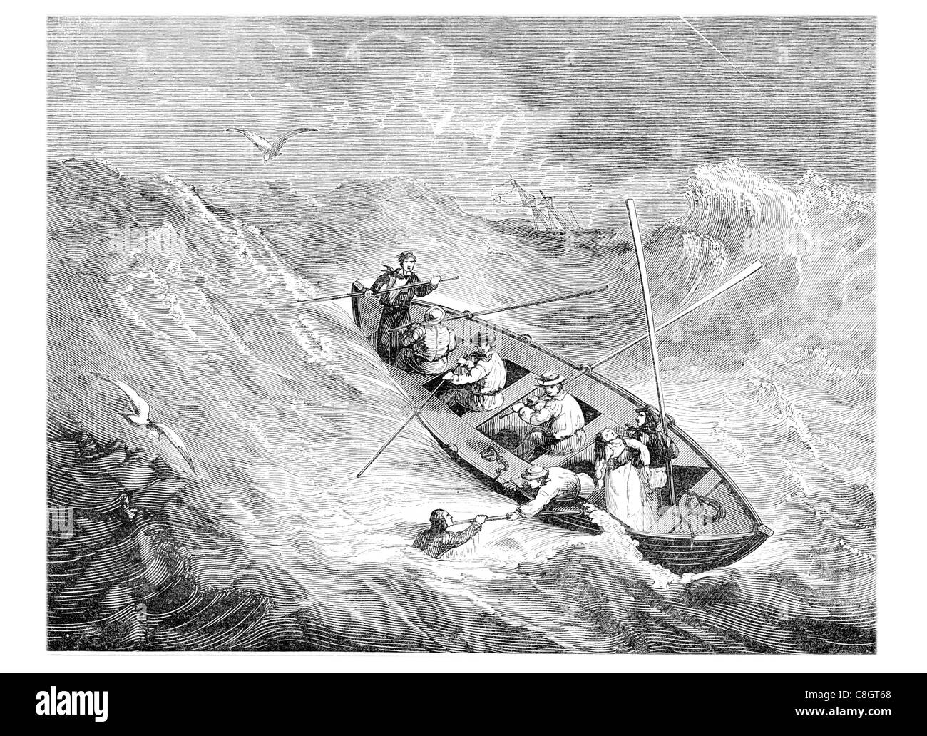 storm Royal National Lifeboat Institution RNLI charity saves lives sea ...