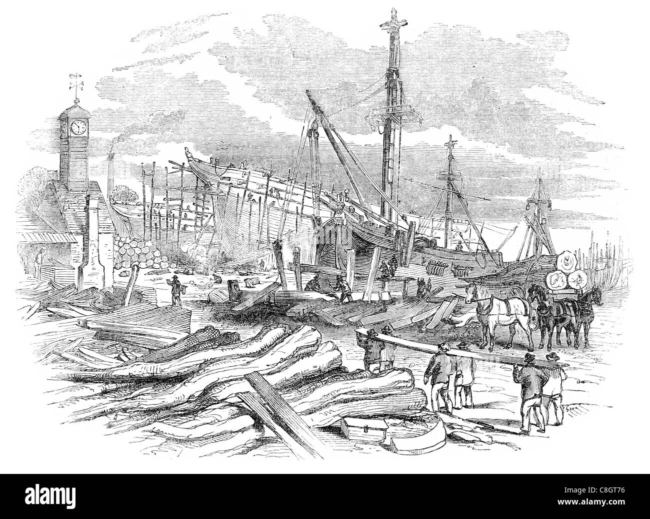 Shipwright 1800 hi-res stock photography and images - Alamy