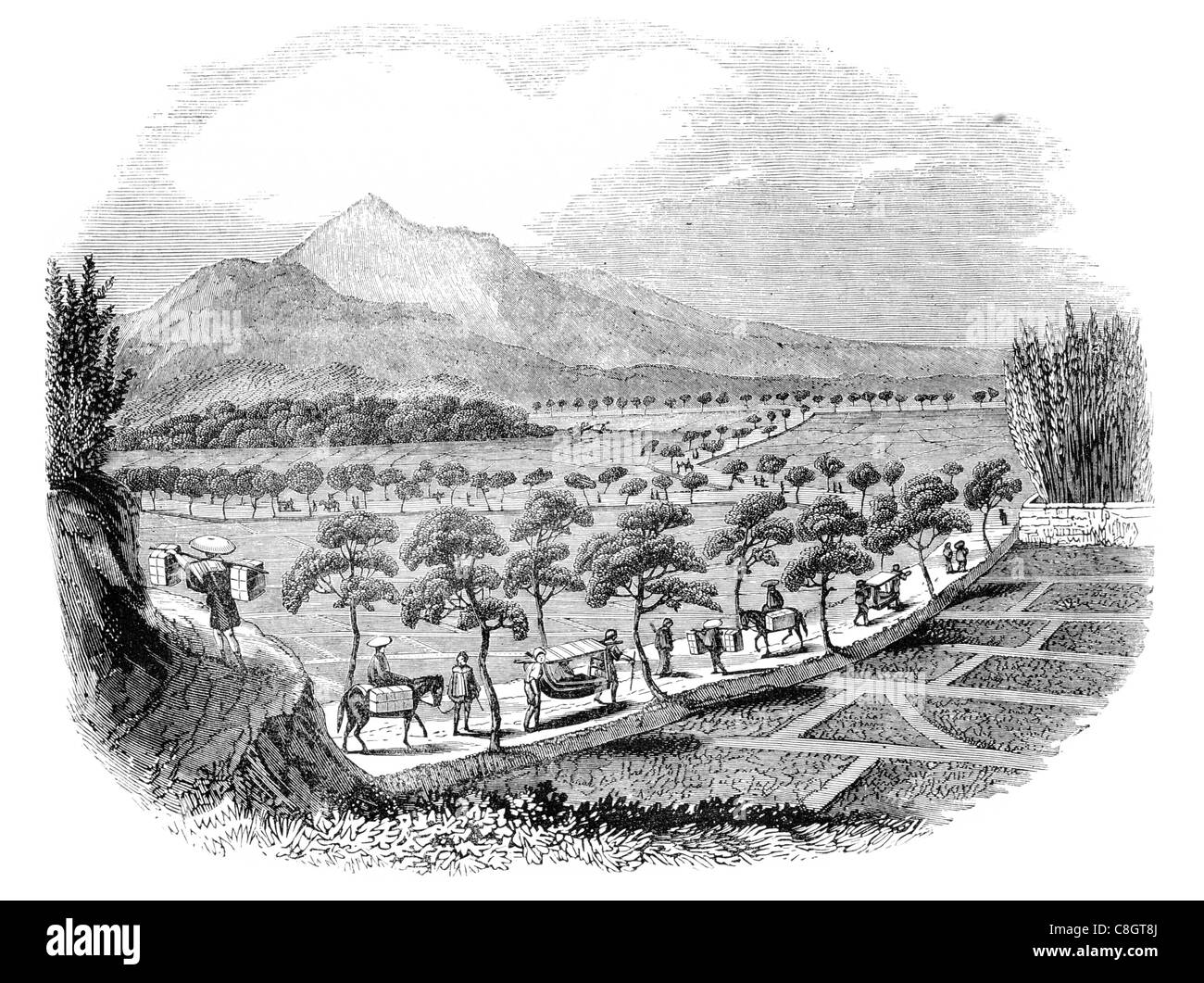 Japan road 19th century Cut Out Stock Images & Pictures - Alamy