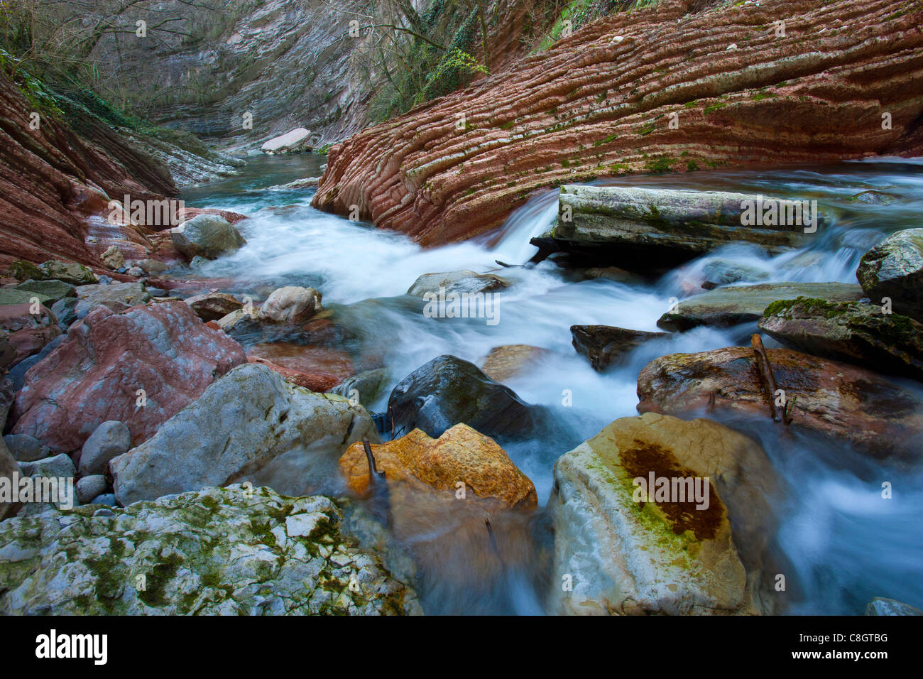 Gole della Breggia, Switzerland, Europe, canton, Ticino, gulch, brook ...