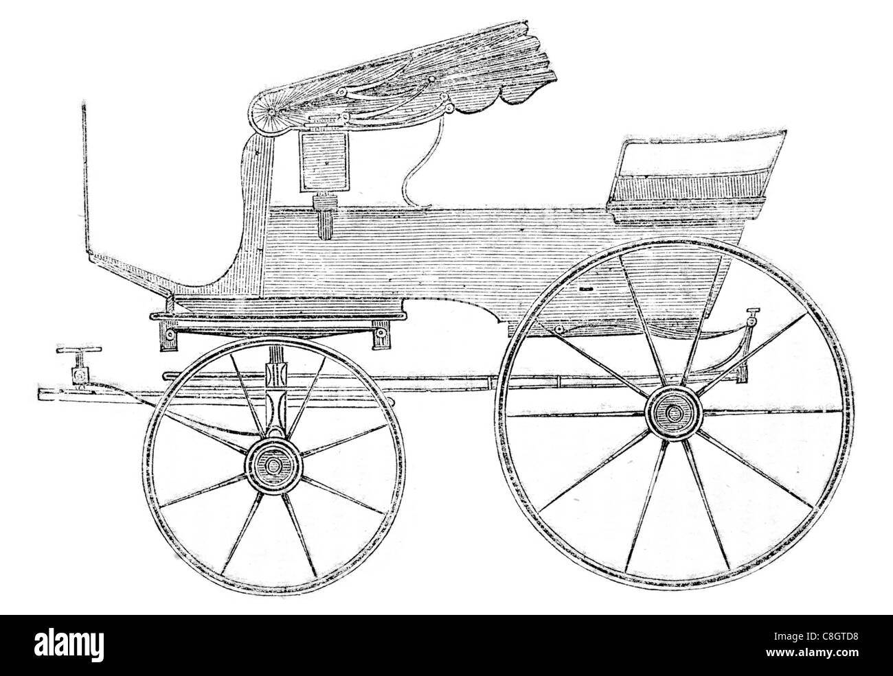 Phaeton open carriage high flyer carriage chariot stagecoach cart ...
