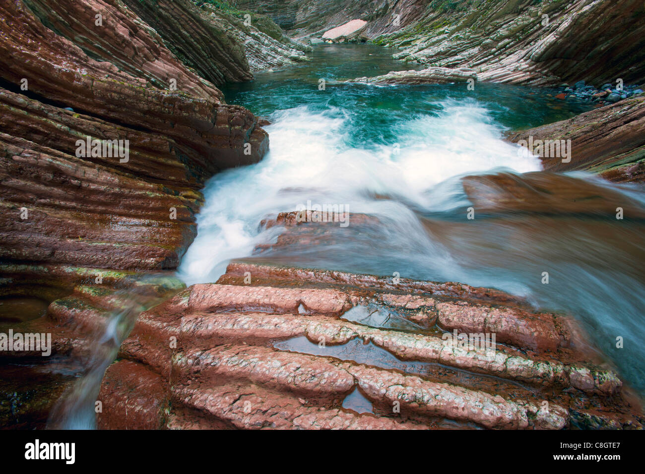 Gole della Breggia, Switzerland, Europe, canton, Ticino, gulch, brook ...